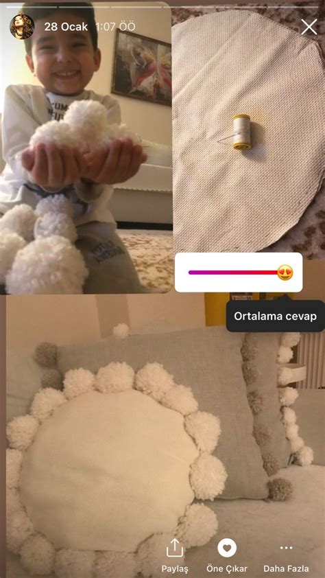 Dekoratif Ponpon Yastık El Yapımı Ev Dekorasyonu Yastıklar Ev Dekorasyonu