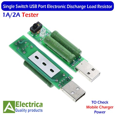 5v Usb Load Resistor With 3 Selectable Current Switches Electronic Load Resistance Tester By