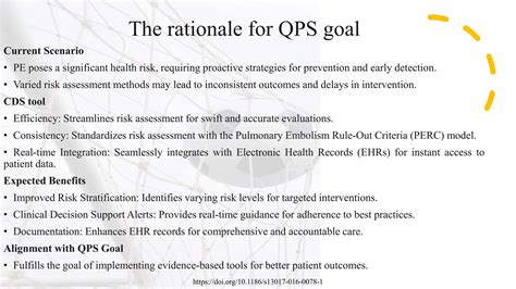 Clinical Decision Support Tool For Pulmonary Embolism Ppt