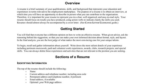 Condensed Resume Template Identifying Key Words To Put On Your Resume