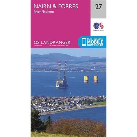Os Landranger Map 27 Nairn And Forres River Findhorn Climb Europe