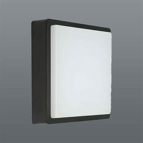 Spazio Kwele Plastic Led Exterior Bulkhead Black Livecopper