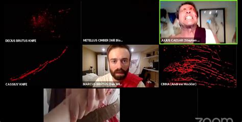 Julius Caesar Stabbing Zoom Folger Shakespeare Library