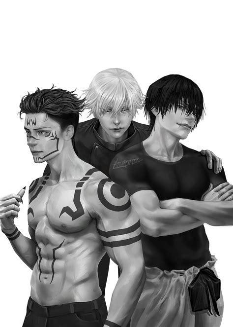 Artstation Jujutsu Kaisen Ryomen Sukuna Satoru Gojo Toji Fushiguro