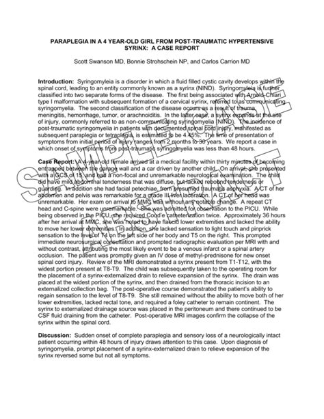 Sample Case Abstract