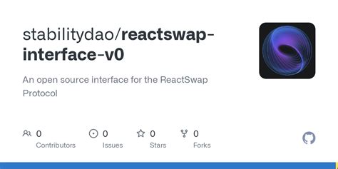 Github Stabilitydao Reactswap Interface V An Open Source Interface For The Reactswap Protocol