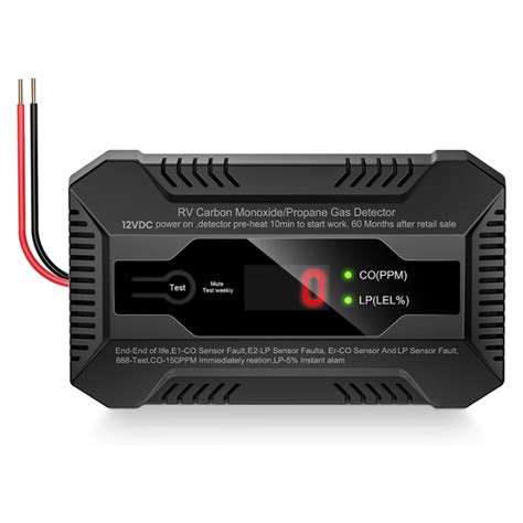 Carbon Monoxide Propane Gas Leak Detector Propane Detector For Rv And Home Use 12v Dc Rv Propane