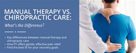 Manual Therapy Vs Chiropractic Care Key Differences