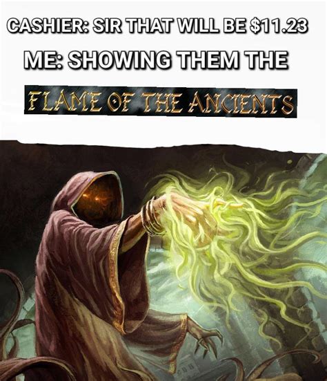 He Couldnt Stand The Power Of The Elder Flame Rschizoposters