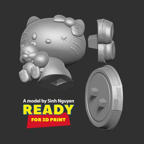 Good Night Hello Kitty 3d Model By Sinh Nguyen