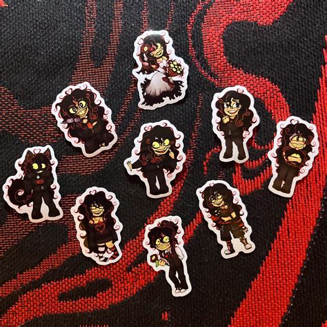 John Doe Game Chibi Outfits Mini Vinyl Stickers Die Cut Horror