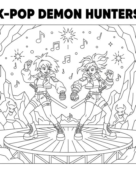 Free Mira Coloring Pages 2025 K Pop Demon Hunters