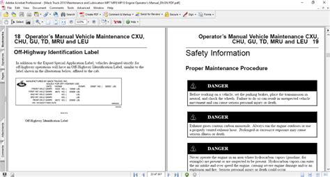 Mack Mp7 Mp8 And Mp10 Engines Operators Manual
