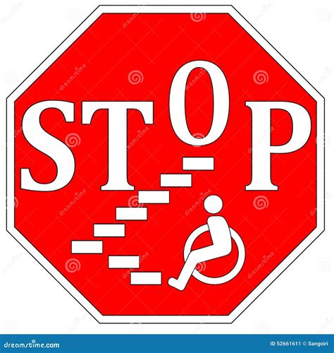 Stop Disability Discrimination Stock Illustration Illustration Of
