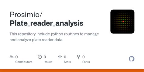 Github Prosimioplatereaderanalysis This Repository Include Python Routines To Manage And