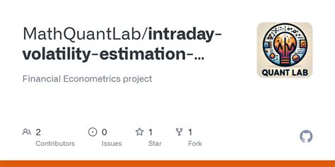 Github Mathquantlab Intraday Volatility Estimation From High