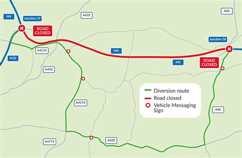 National Highways Upcoming Closure Of M4 Between Junction 18 And 19