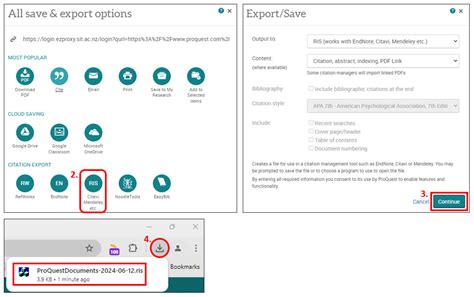 Exporting A Reference From Online Databases Endnote Guide Apa Referencing Guide Sit