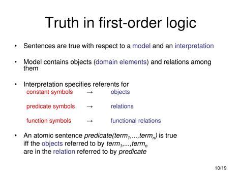 Ppt First Order Logic Powerpoint Presentation Free Download Id3010432