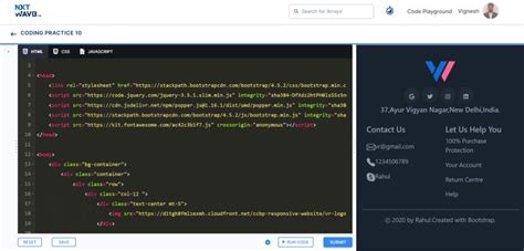 Vignesh S On Linkedin Nxtwave Ccbp 30daysofcode Day23 Html Css Bootstrap