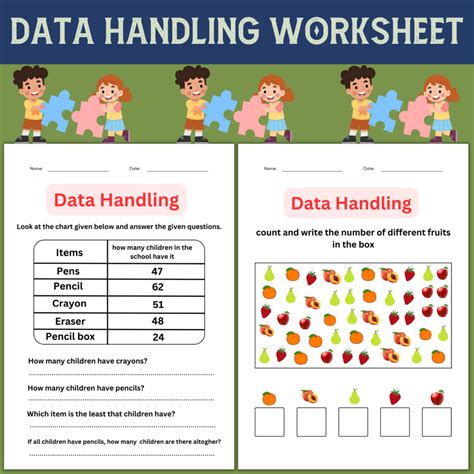 First Grade Data Handling Worksheets For Grade 1 2 3 Made By Teachers