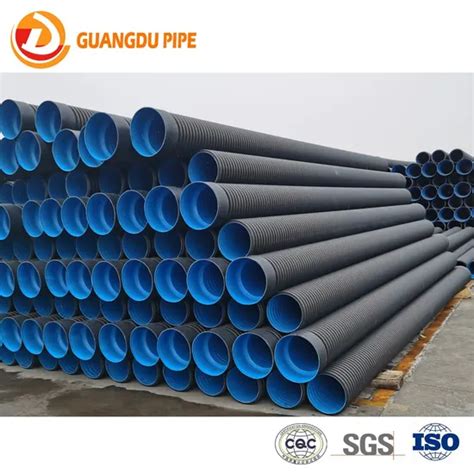 Smooth Interior Hdpe Plastic Corrugated Culvert Pipe For Drainage Hdpe Culvert Pipe And