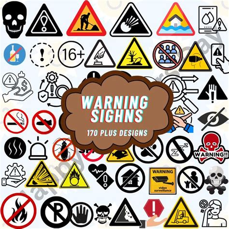 Traffic Signs Svg Bundle 107 Road Signs Clipart Highway Street Signs