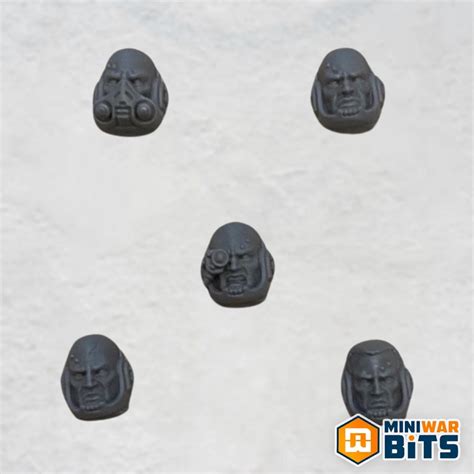 Terminator Squad Helmetless Head Bits Miniwar Bits