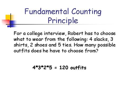 Permutations And Combinations Objectives Apply Fundamental Counting Principle
