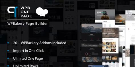 One Page Vpb Constructor Addons For Vpbakery