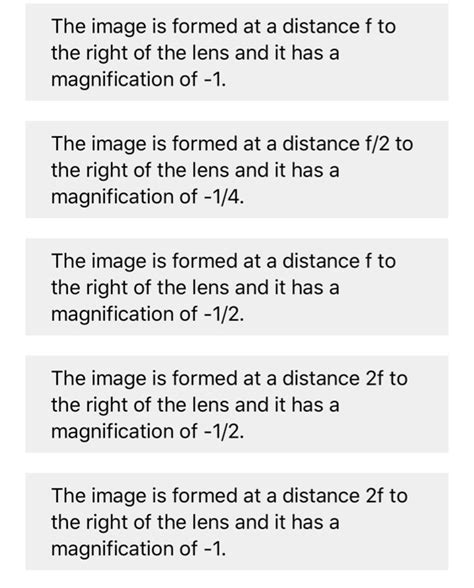 solved an object is placed at a distance 2f to the left of a