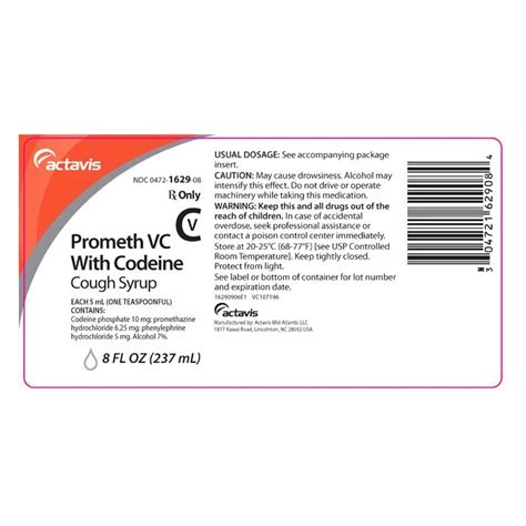 Actavis Label