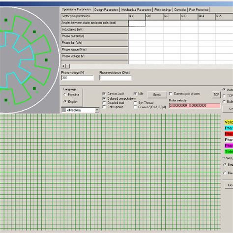 The Main Gui Of The Simulation Program Download Scientific Diagram