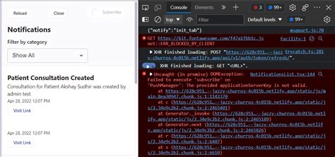 Push Notification Key Is Invalid · Issue 782 · Ohcnetworkcare · Github
