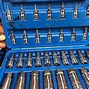 Amazon Com ABN Hex Socket Set Pc Universal SAE And Metric Allen Socket Set Hex Bit Socket