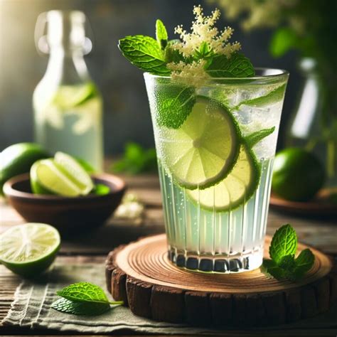 Lime Basil Elixir Mocktail Rezept