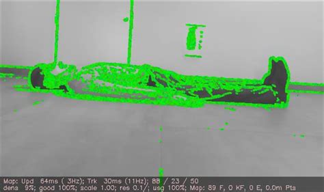 example of direct points in the image with lsd slam method for 3d