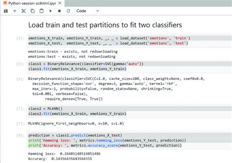 Training And Testing Of Two Classifiers Using Scikit Multilearn Download Scientific Diagram