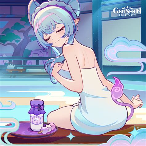 У полуобнажённой Сёгун Райдэн из Genshin Impact появилась компания и закуска Mihoyo устроила