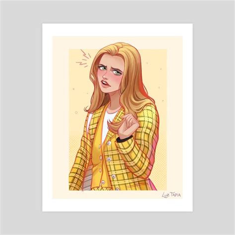Yellow Fashion Clueless An Art Print By Luz Tapia Disney Movie Art Character Art Disney