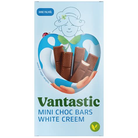 Vantastic Vegan Mini Choc Bars White Creem