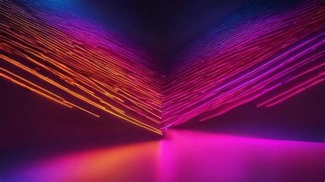 Premium Ai Image Abstract Grained Gradient Neon Lights Background