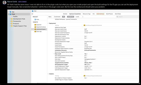 [bug] bump ios deployment target to 12 0 · issue 38 · diachedelic
