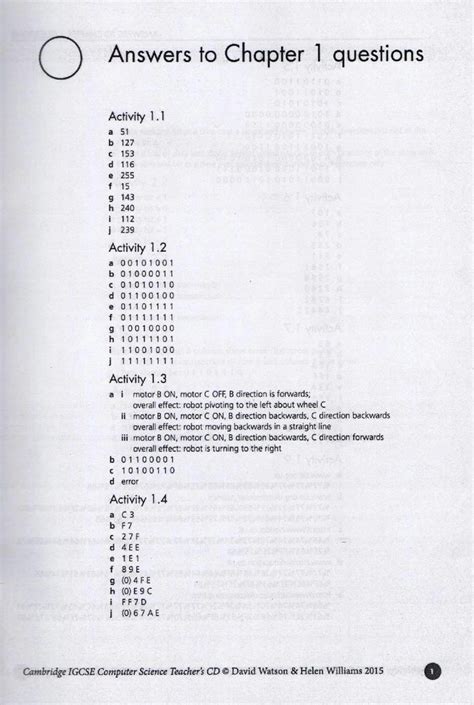 Solution Pdfcoffee Com Answer Key Cambridge Igcse Computer Science