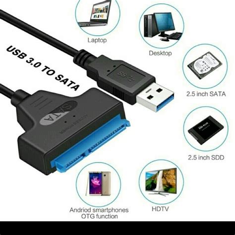 Jual USB 3 0 SATA 3 Cable Sata To USB Adapter Support 2 5 Inch External SS Shopee Indonesia