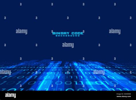 Data Stream Digital Binary Code Background Design Stock Vector Image And Art Alamy