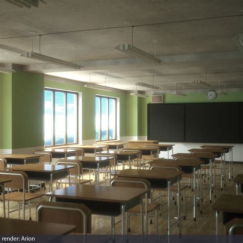 Classroom 3d Models Download Free3d