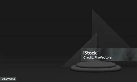 프리젠 테이션 현실적인 벡터를 위한 까만 3d 실린더 연단 주춧대 광고 전시 0명에 대한 스톡 벡터 아트 및 기타 이미지 0명 3차원 형태 가정의 방 Istock