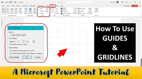 PowerPoint Gridlines And Smart Guides For Perfect Object Alignment
