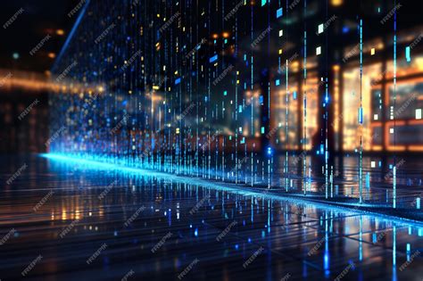 Premium Photo A Rendering Of A Technology Data Binary Code Network Background